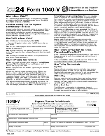Form 1040-V Payment Voucher: Easy Download & Instructions
