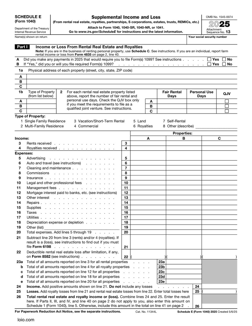 Schedule E Tax Form: Report Your Supplemental Income