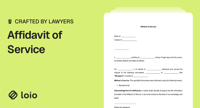Affidavit of Service Form PDF - Free Download & Guide