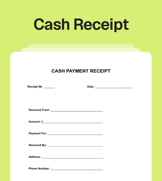 Free Cash Receipt Template for Easy Payment Tracking