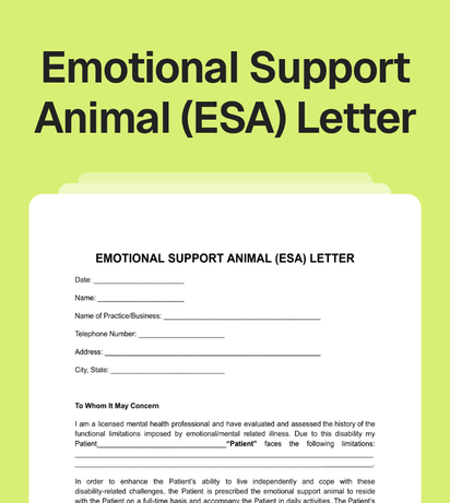 Free Emotional Support Animal Letter: Your Guide & Free Template