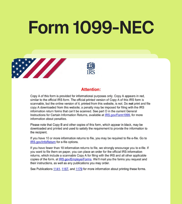 IRS Form 1099-NEC: Easy Filing for Contractors