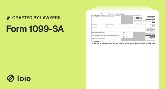 Free Form 1099-SA: Report Health Savings Account Distributions