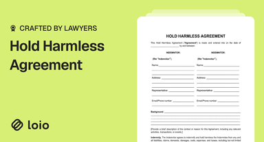 Free Hold Harmless Agreement Template - Protect Your Assets