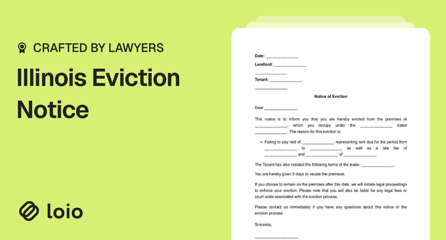 Illinois Eviction Notice Form - Edit & Download Now