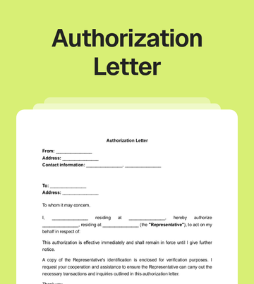 Letter of Authorization Template — Assign Legal Authority Easily