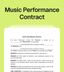 Music Performance Contract Template - Create & Download