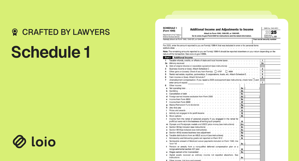 Free Schedule 1: Essential Guide to Filing Additional Income