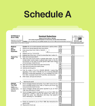 Schedule A: Itemize Deductions on Form 1040 Easily