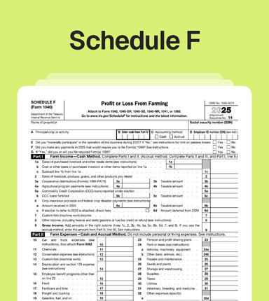 Schedule F Tax Form for Accurate Farm Income Reporting
