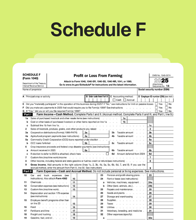 Schedule F Tax Form for Accurate Farm Income Reporting