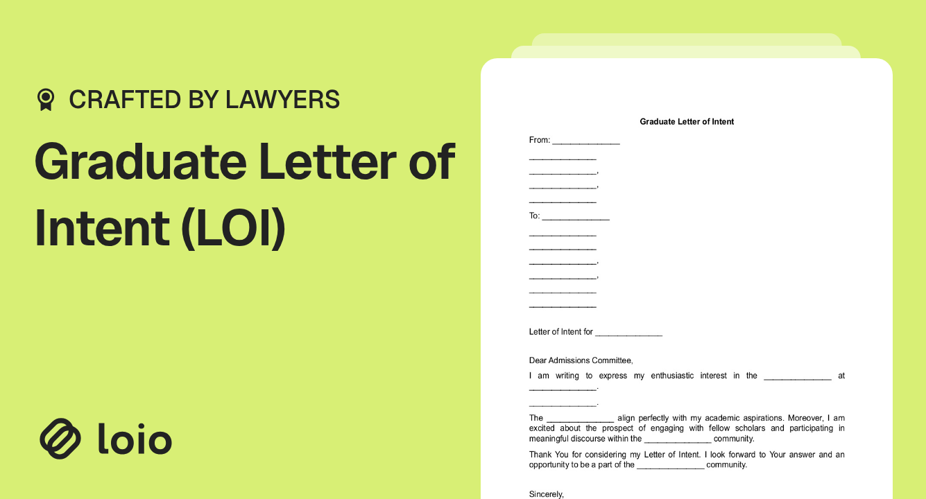 Letter Of Intent For Masters Program Template Format